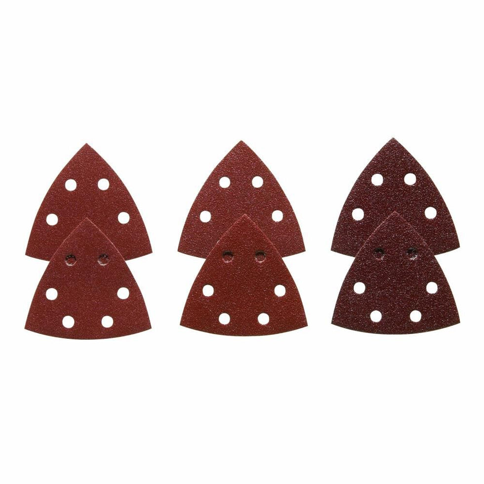 Bosch 3-1/2" AssortedGs 6pc Red Detail Sander Triangles/Wood – Beaver ...