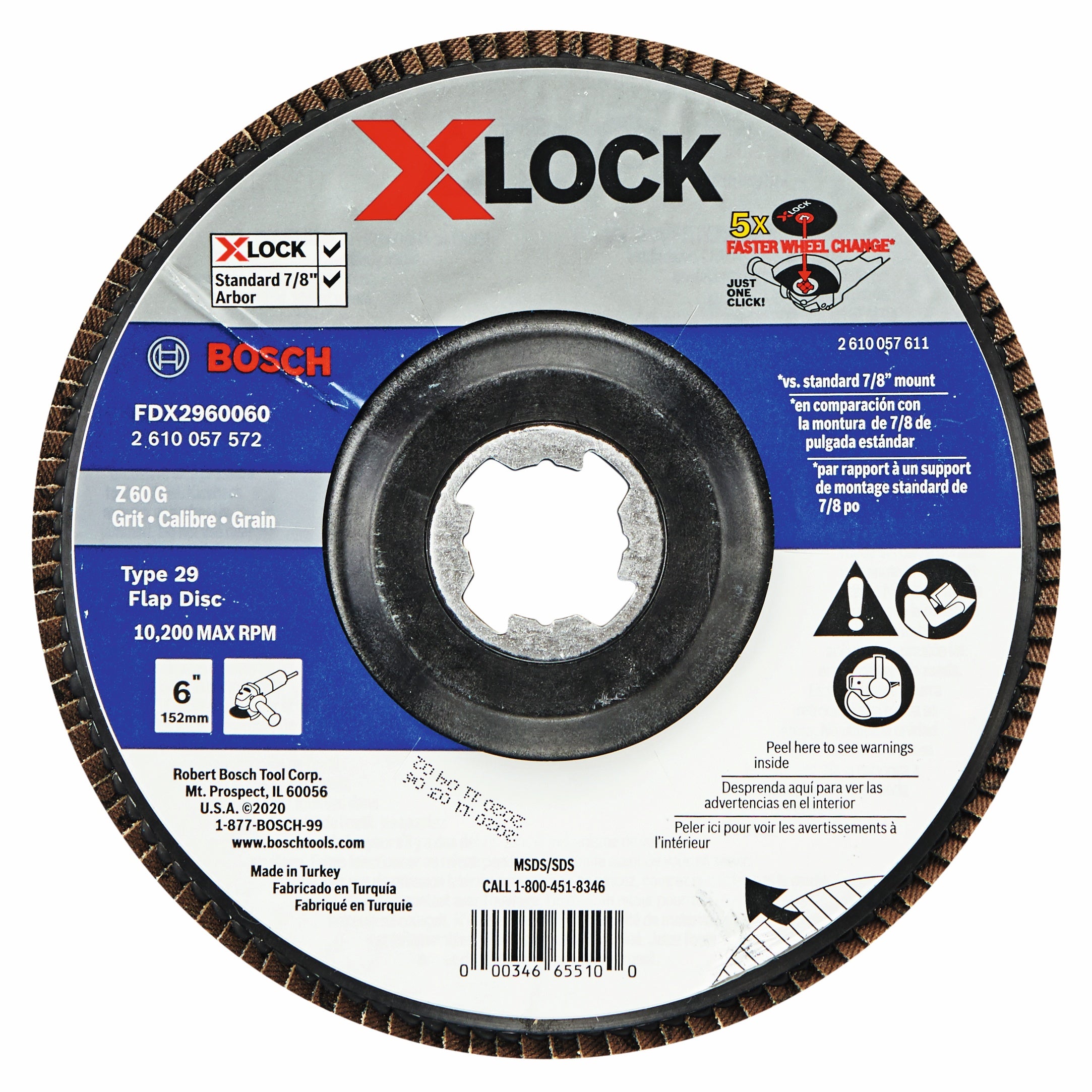 Bosch 6" X-LOCK Arbor Type 29 60G Flap Disc – Beaver Industrial Supply