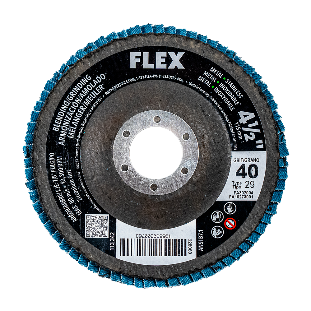 Flex Tools 4-1/2" 40 Grit Flap Disc | Aggressive Grinding – Beaver ...