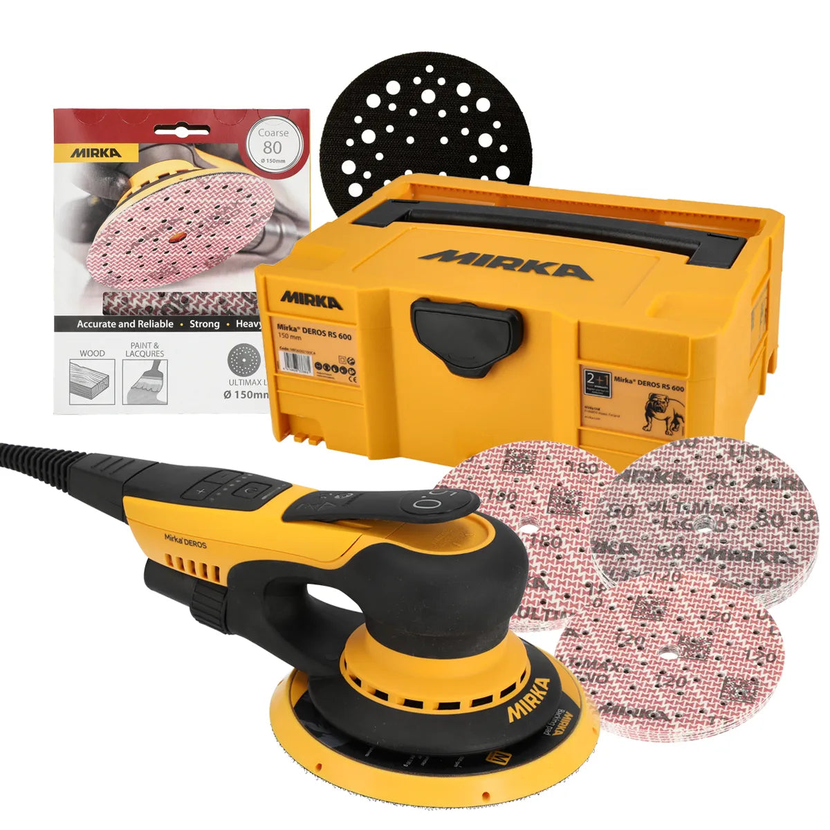 Mirka DEROS II 550X 5" Random Orbital Sander Professional Woodworking ...